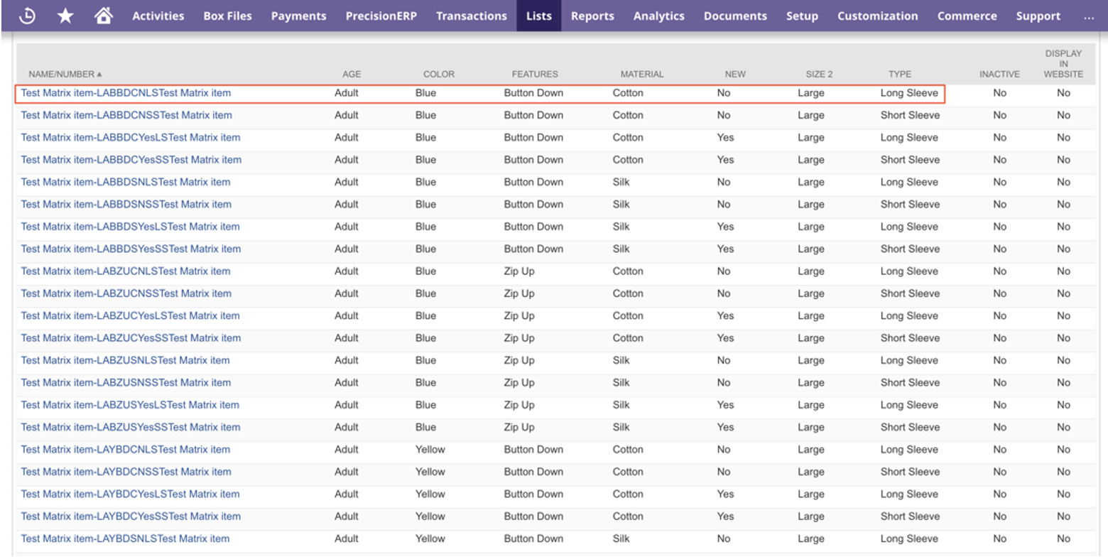 The Ultimate Guide to Matrix Items - SuiteAnswersThatWork