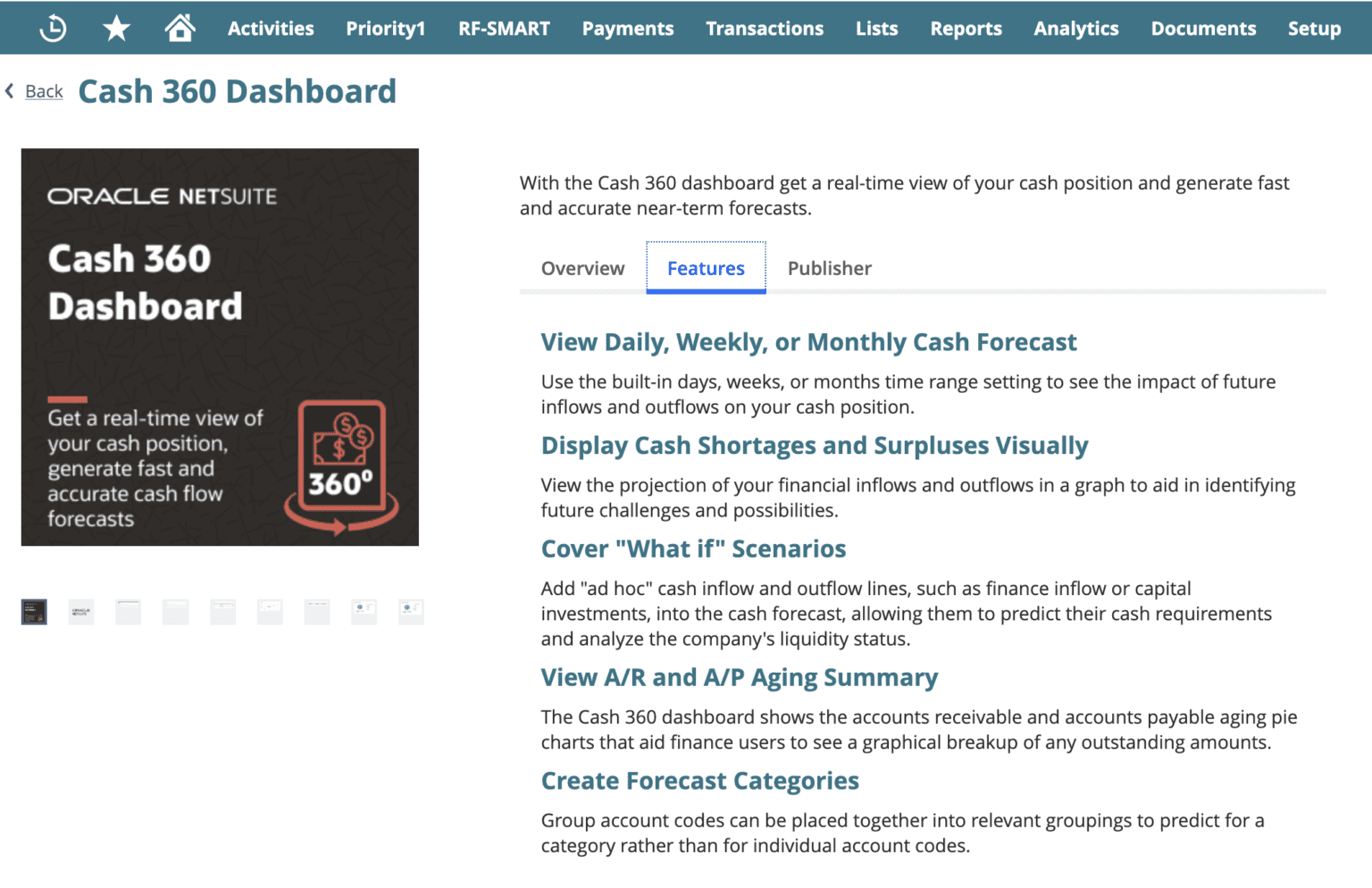 Cash 360 SuiteApp Cash Flow Made Easy