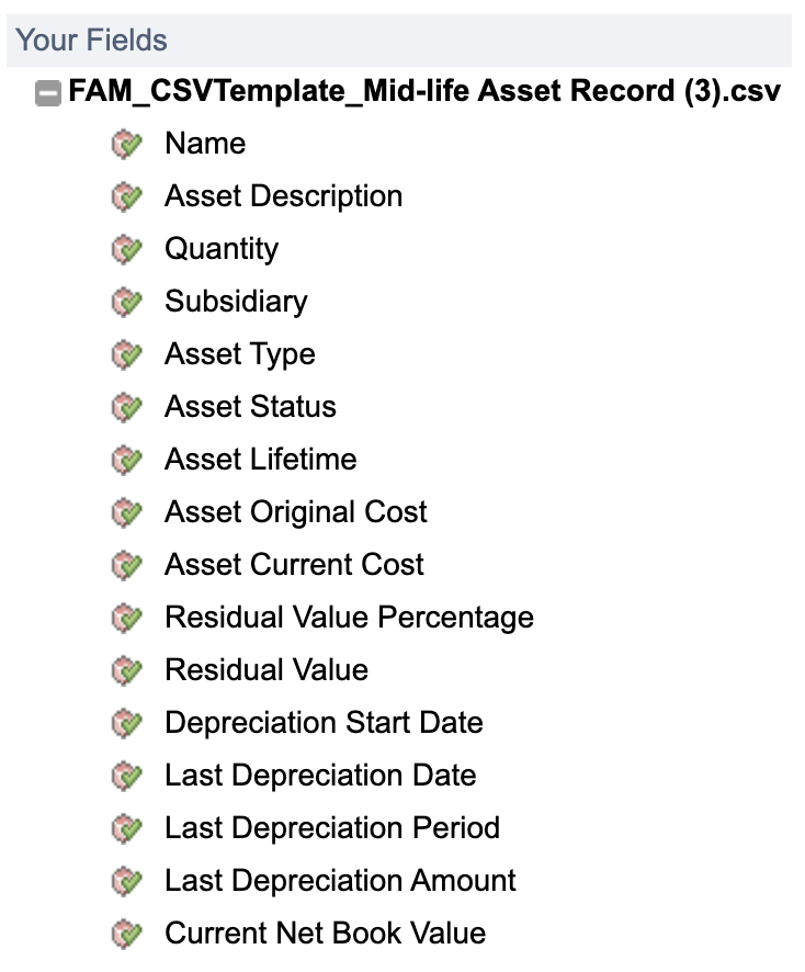 Midlife Asset and Depreciation History Import Guide