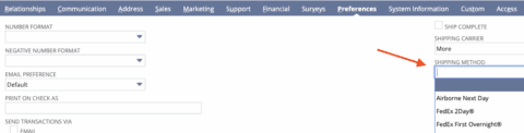 Multiple Shipping Methods in NetSuite